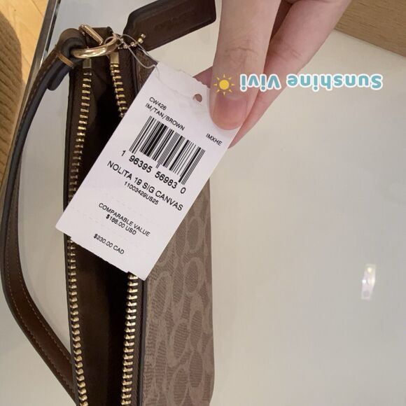 Coach | Bags | Nwt Coach Hand Bag Cw426 Nolita 9 In Signature Canvas ...